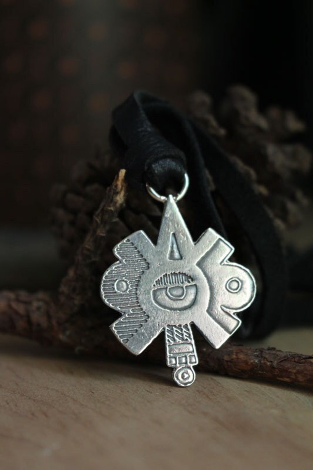 Aztec Necklace - Mexican Pendant - Equinox - Solstice - Archeological ...