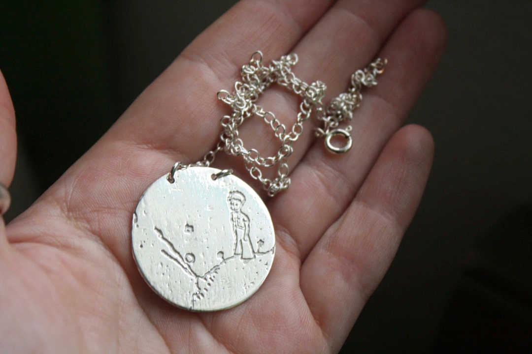 Sterling Silver the Little Prince Necklace - the Little Prince's Planet ...