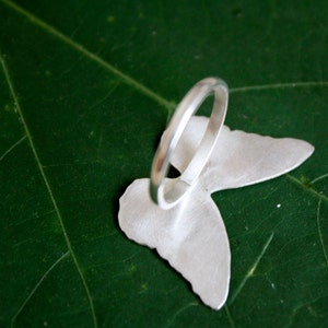 Sterling Silver Monarch Butterfly Ring - Insect Jewelry - Etched Ring ...