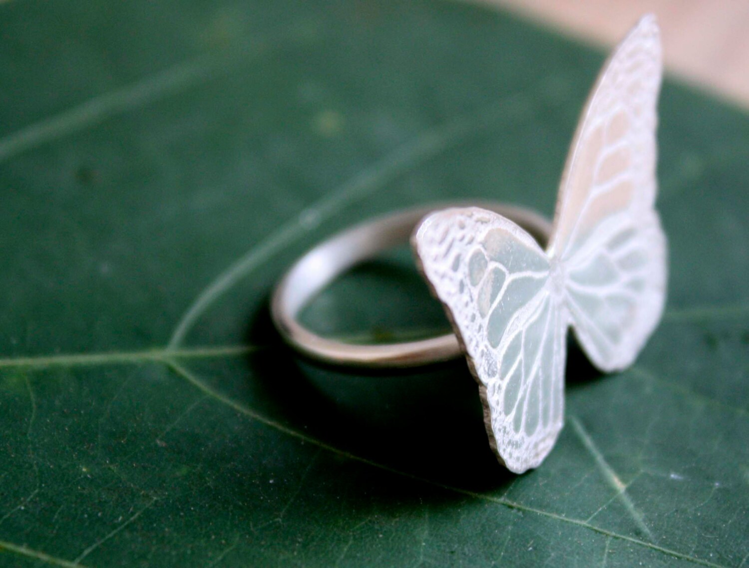 Sterling Silver Monarch Butterfly Ring Insect Jewelry - Etsy