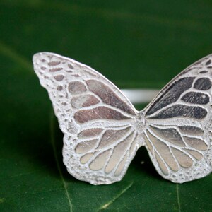 Sterling Silver Monarch Butterfly Ring - Insect Jewelry - Etched Ring ...
