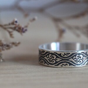 Cloud Ring - Kimono - Japanese Ring - Steam - Japan - Spiral - Wave ...