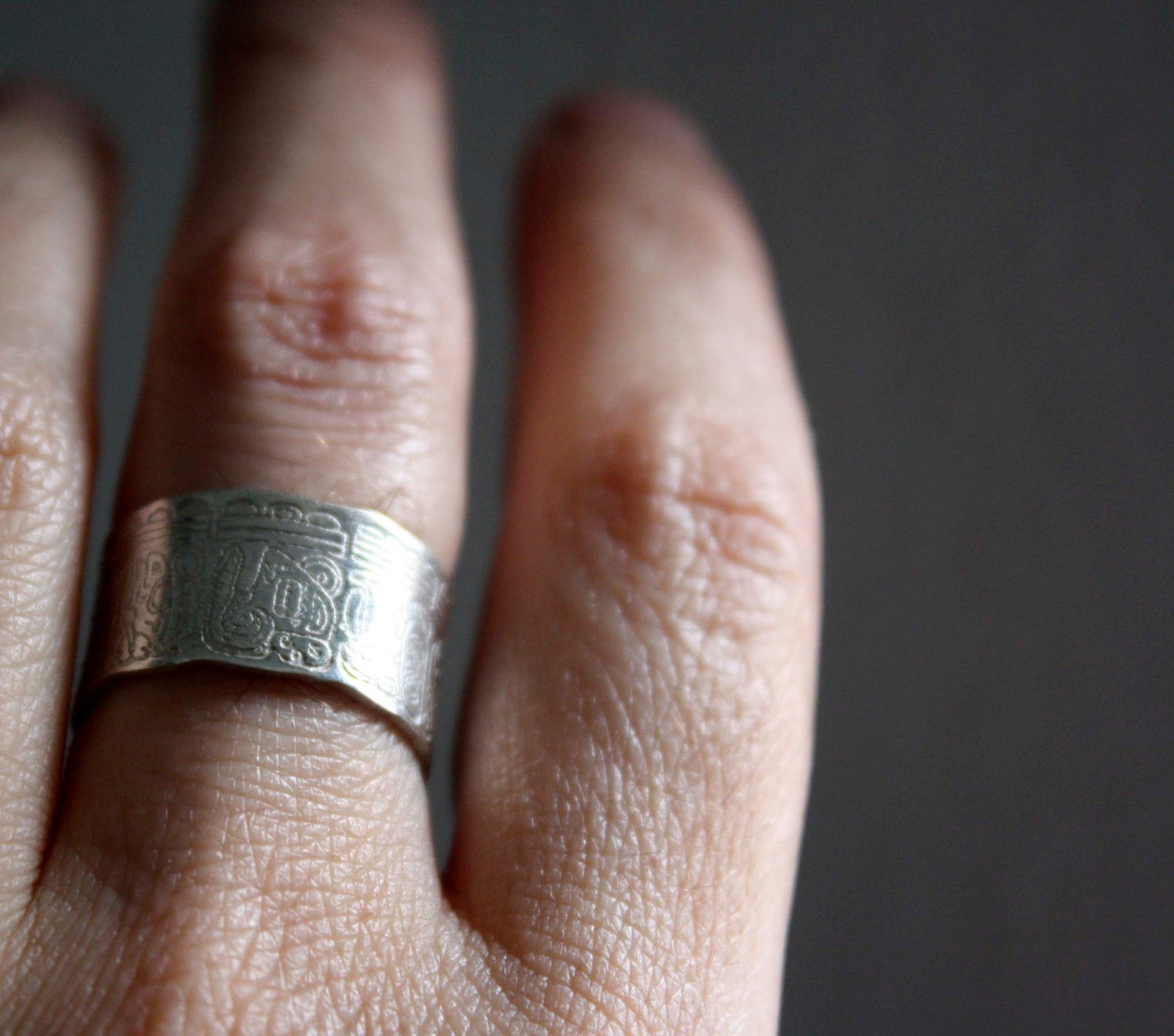 Sterling Silver Mayan Ring Mayan Calendar Ring Maya | Etsy