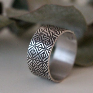 Japanese Ring - Geometric Ring - Japanese Wedding - Rhombus - Men Ring ...
