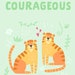 Be Courageous Tigers Nursery Kids DIY Printable Wall Art - Etsy