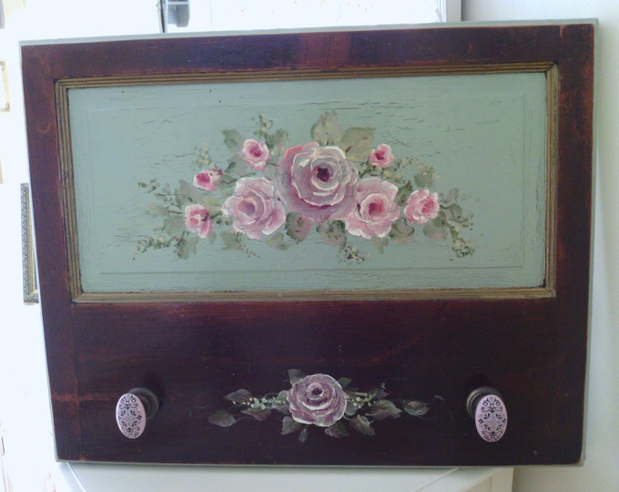Shabby Chic Vintage Rose Panel Wvintage Doorknobs - Etsy