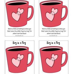 Pocket Hug in a Mug Crochet Pattern - Pocket Heart Pattern + Template ...