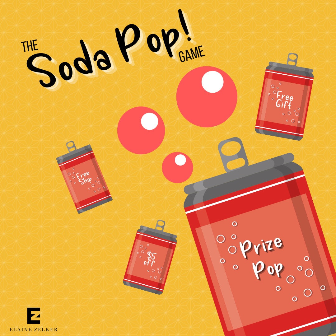 The Soda Pop GIF Game for Direct Sales Increase Engagement and Sales - Etsy