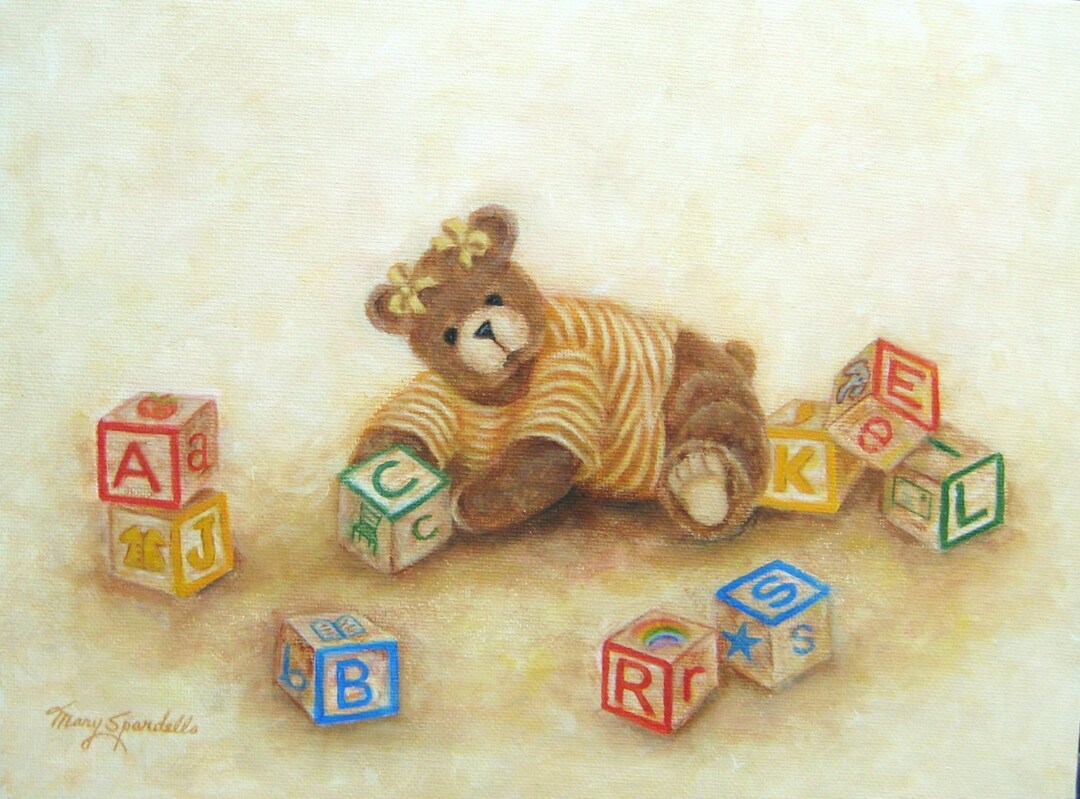 Lil' Bear Stacking Blocks - Etsy