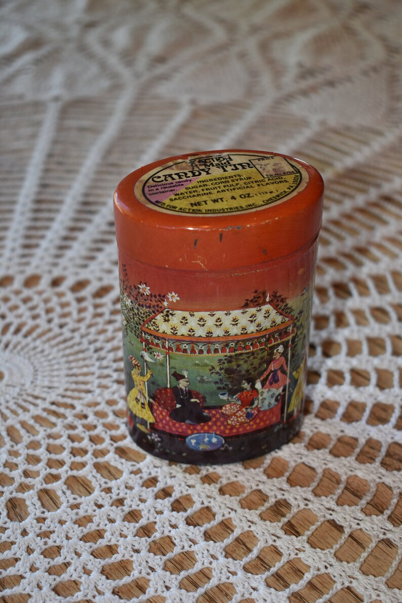 Vintage Oval Action Maid Candy TJN Tin Made West Germany, Candy in ...