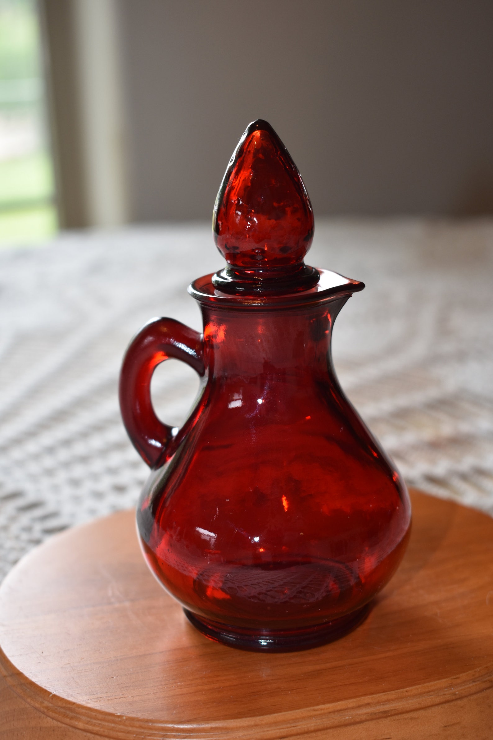 Vintage Avon Strawberry Bath Foam Red Glass Perfume 4 Oz Bottle With ...