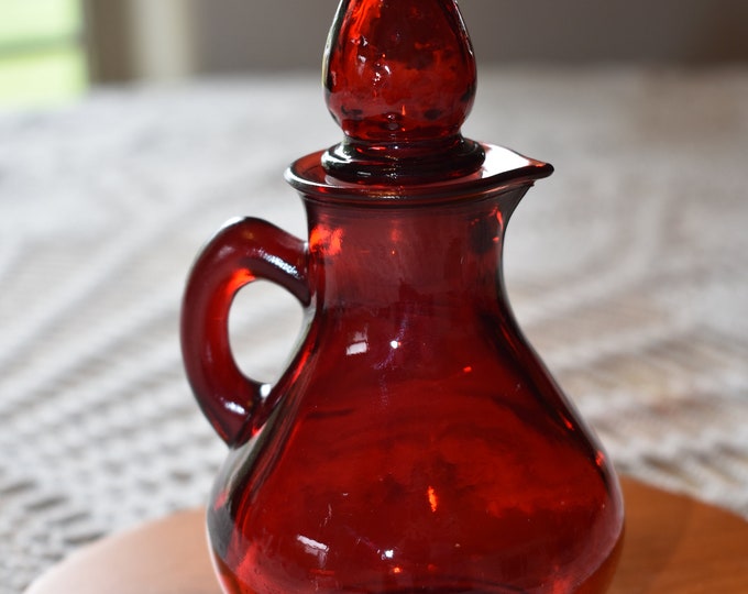 Vintage Avon Strawberry Bath Foam Red Glass Perfume 4 Oz Bottle With ...