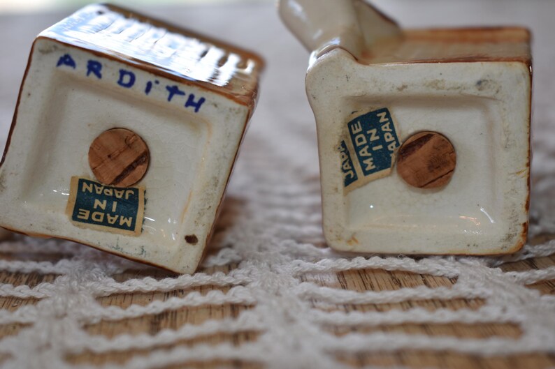 Vintage Set Ladies Outhouse Made in Japan Hand Painted Salt and Pepper ...