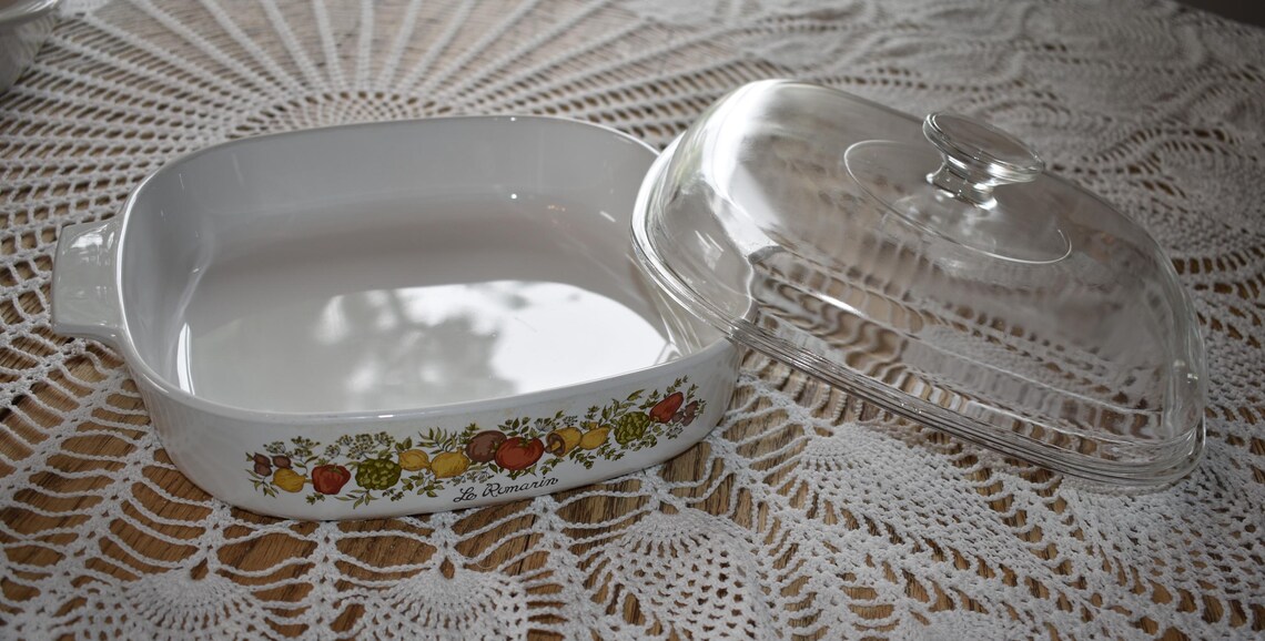 Vintage 1970s Corning Ware A-10-B Le Romarin Spice of Life Baking Dish ...
