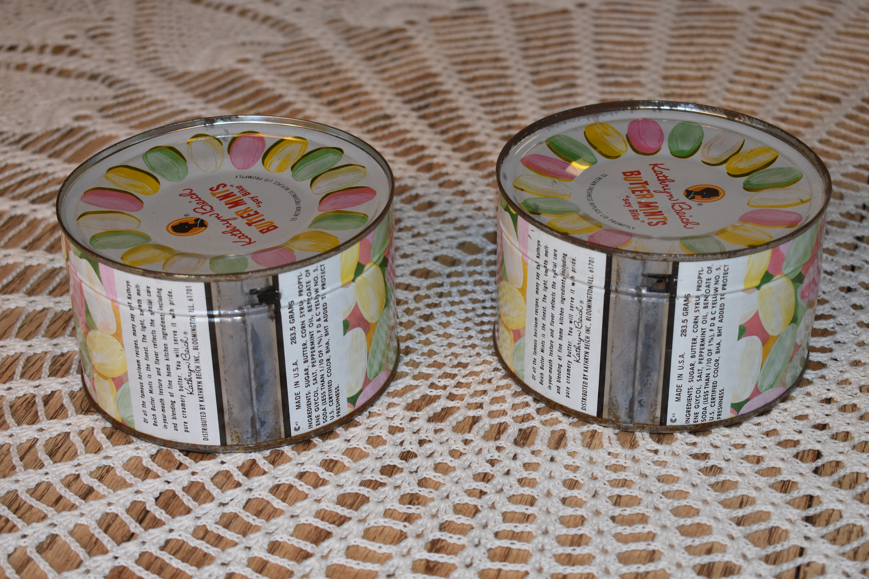 ONE Vintage Sealed Katheryn Beich Butter Mints Candy Collectible Tin ...