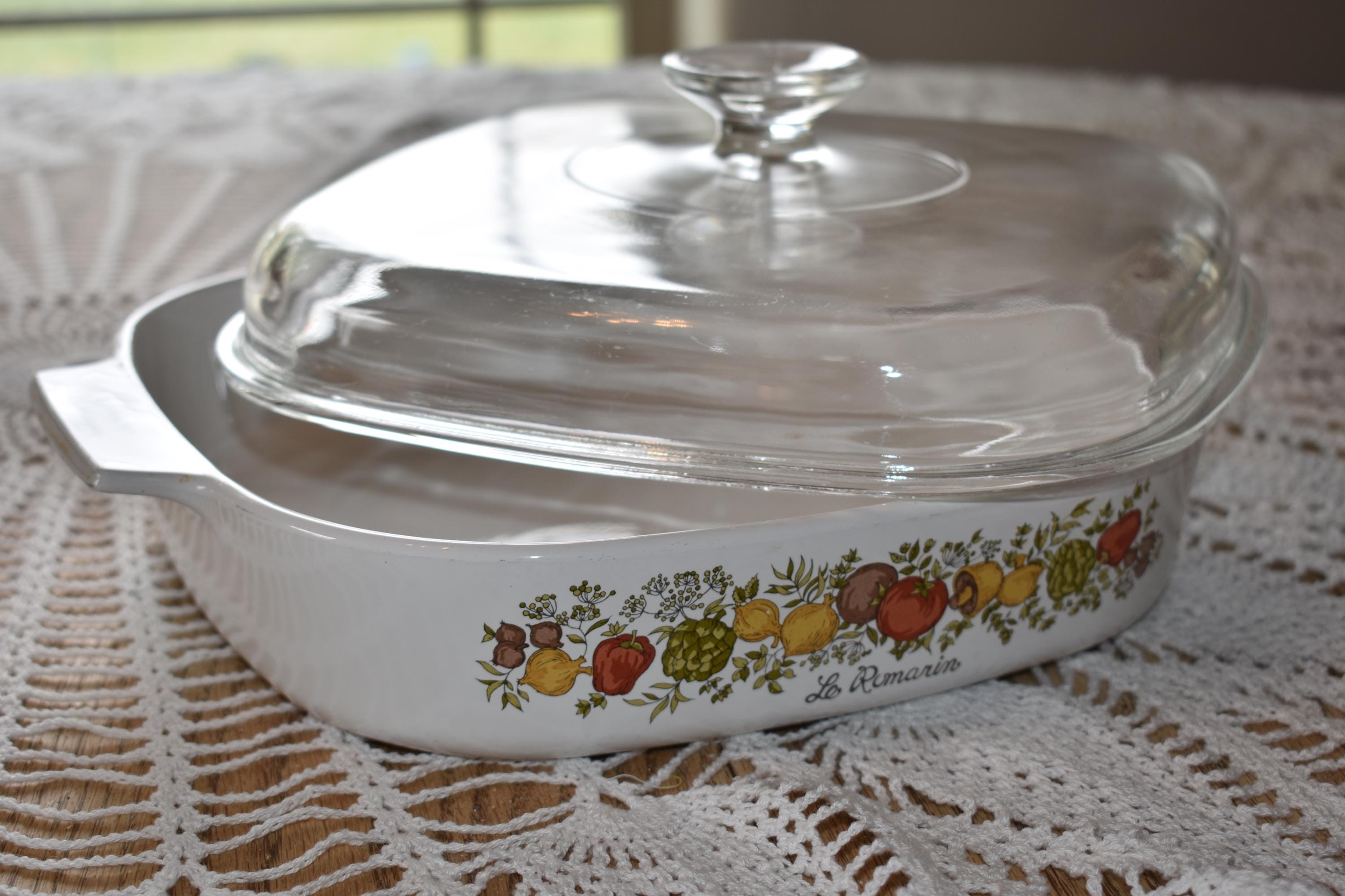 Vintage 1970s Corning Ware A-10-B Le Romarin Spice of Life Baking Dish ...
