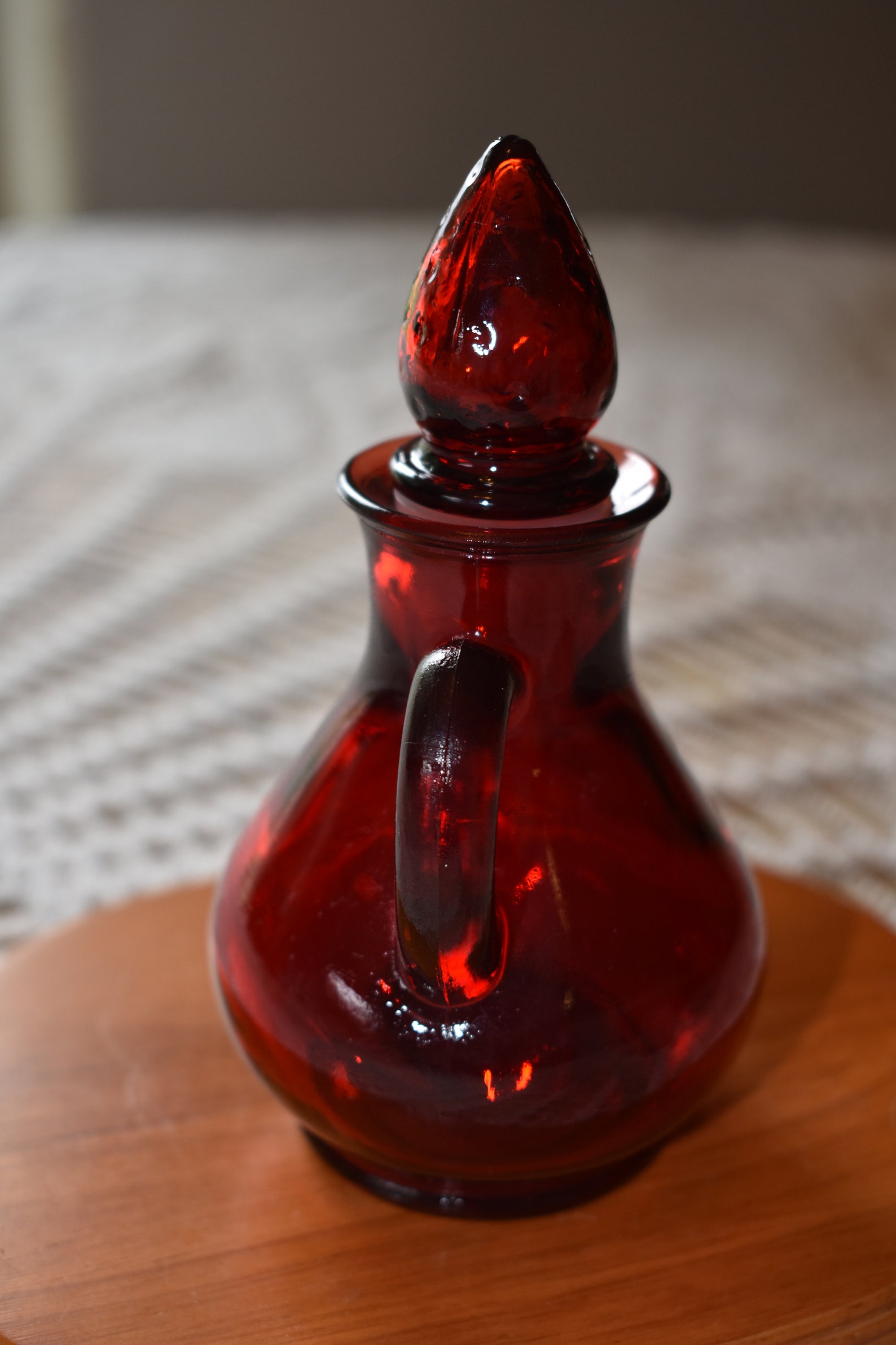 Vintage Avon Strawberry Bath Foam Red Glass Perfume 4 Oz Bottle With ...
