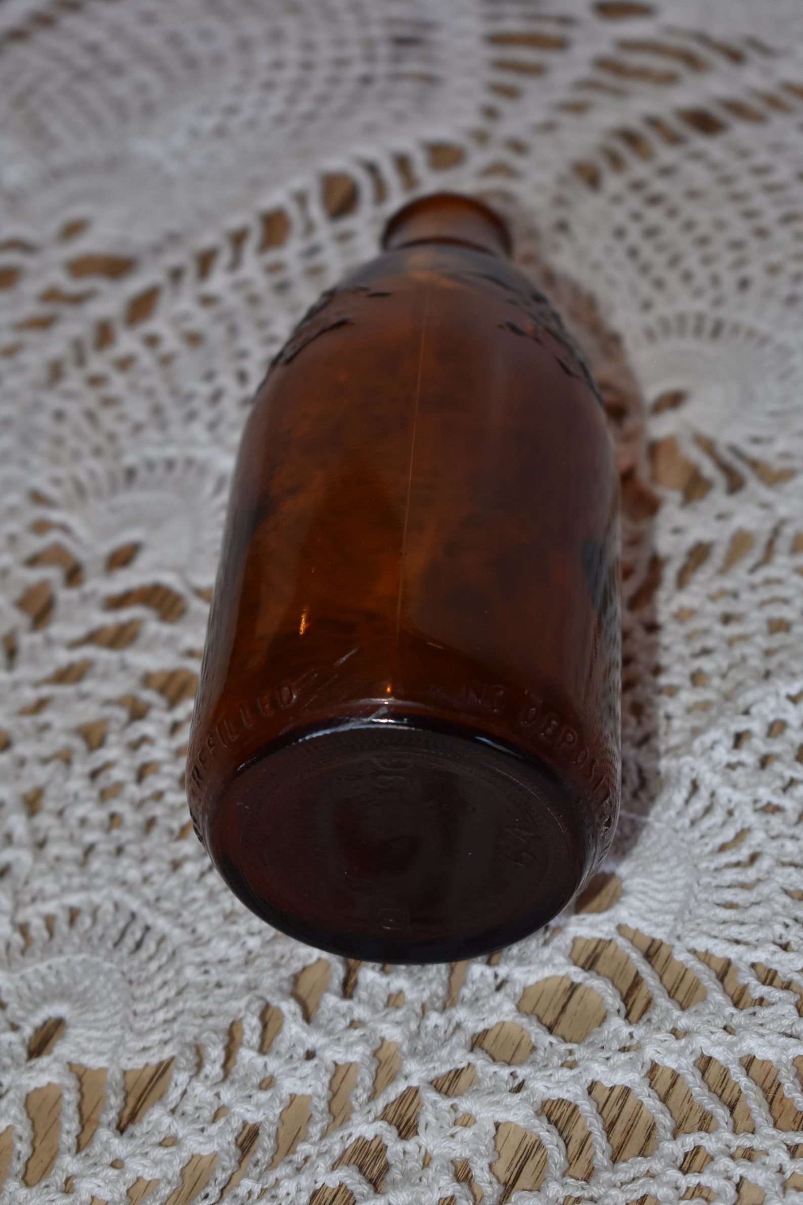 Vintage Anheuser Bush Embossed Budweiser Beer Brown Stubby Bottle ...