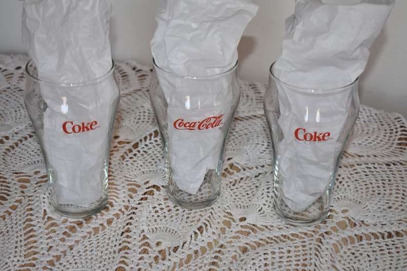Choice of Vintage Coca-cola Glasses, Coke Soda, Collectible Advertising ...