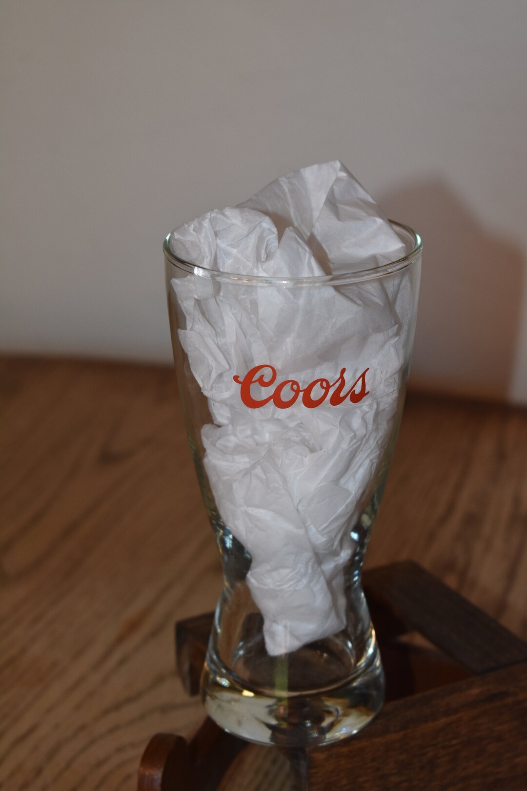 Vintage 1970s Coors Red Logo Beer Glass, Barware Beer, Collectible ...