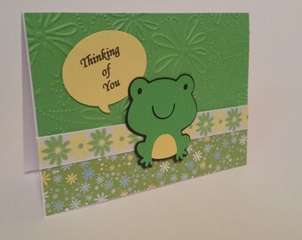 Get Well Soon Card Frog - Etsy
