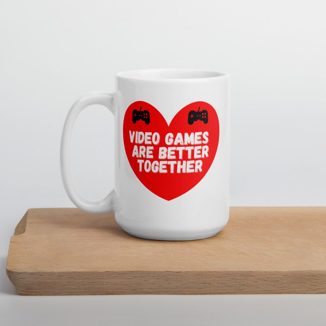 Gamer Couple Mug Video Game Mug Gamer Anniversary | Etsy