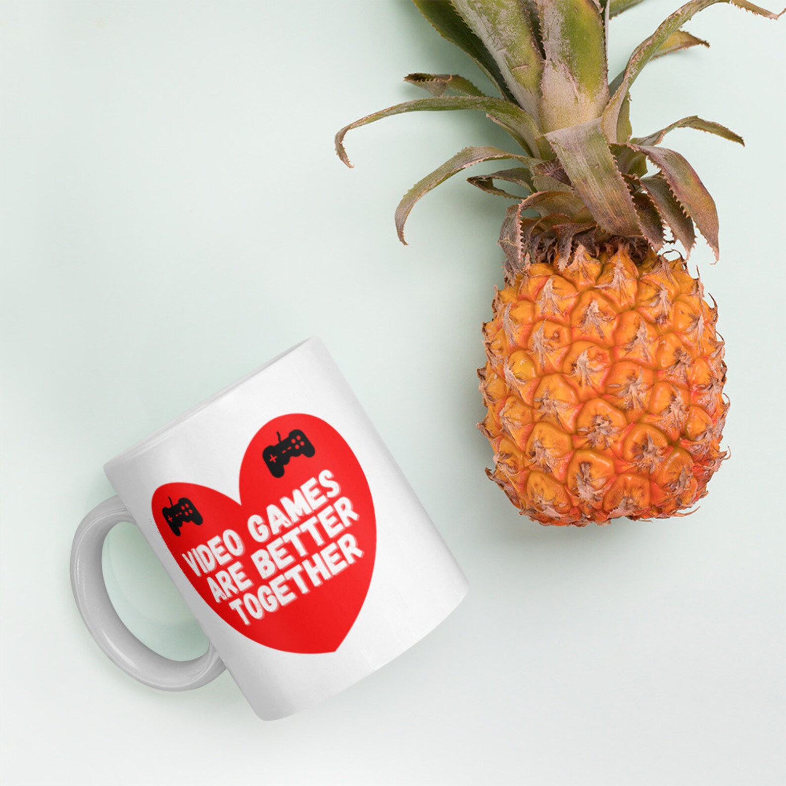 Gamer Couple Mug Video Game Mug Gamer Anniversary - Etsy