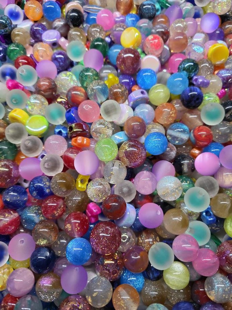 100 Acrylic Bead Mix - Different Shapes, Sizes and Finishes - Etsy