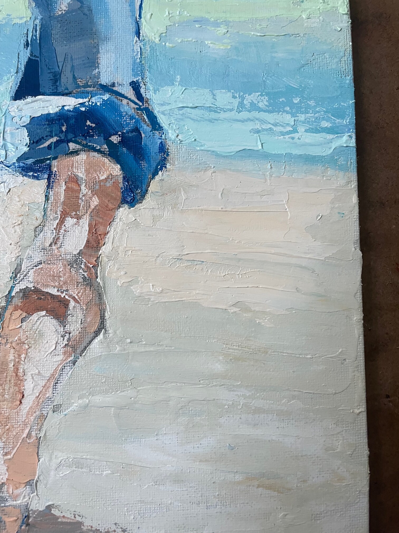 Beach Comber Beautiful Oil on Canvas Atmospeheric Painting. - Etsy