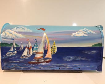 Nautical Mailbox Post - Etsy