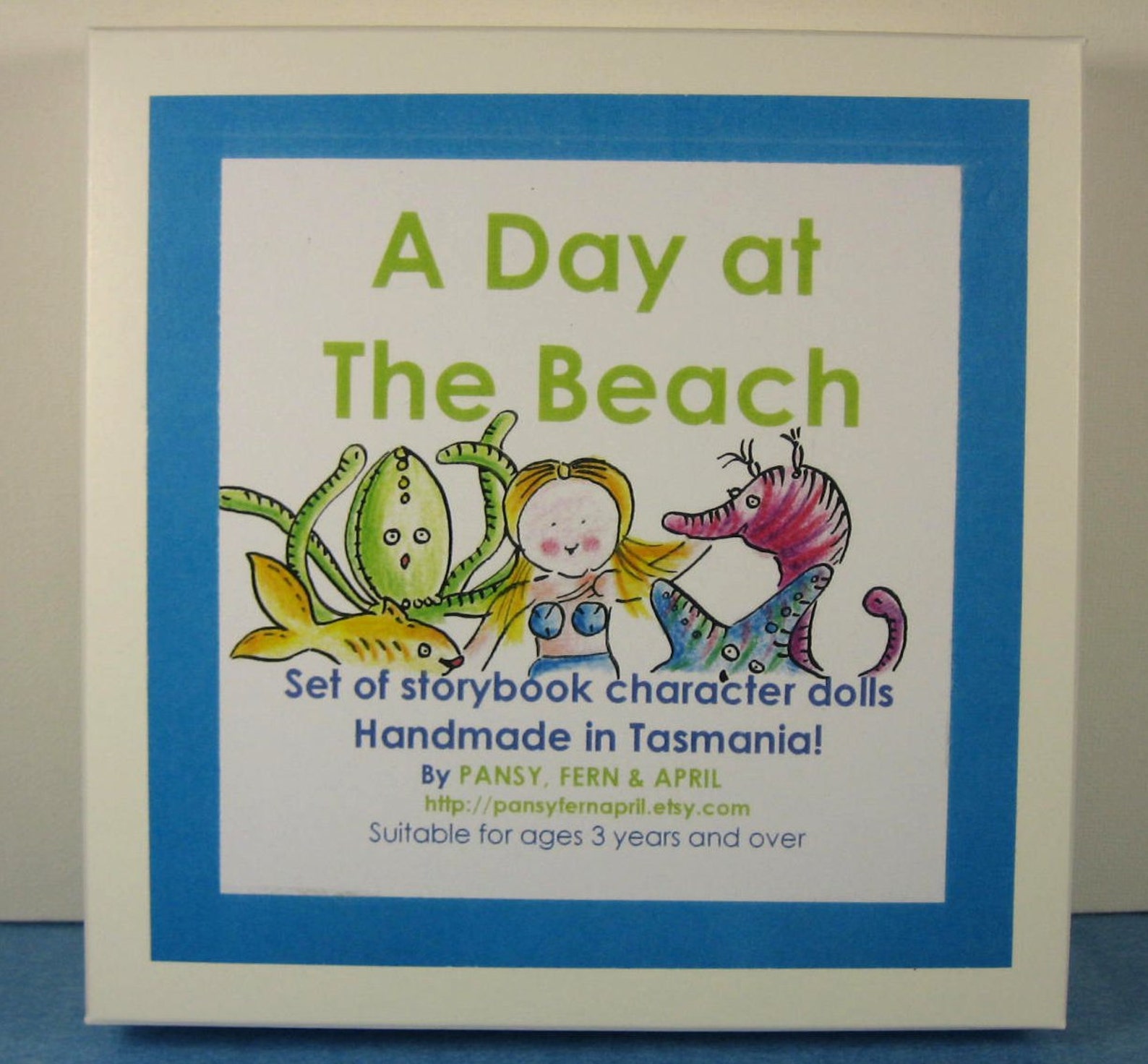 A Day at the Beach Storybook Doll Set | Etsy