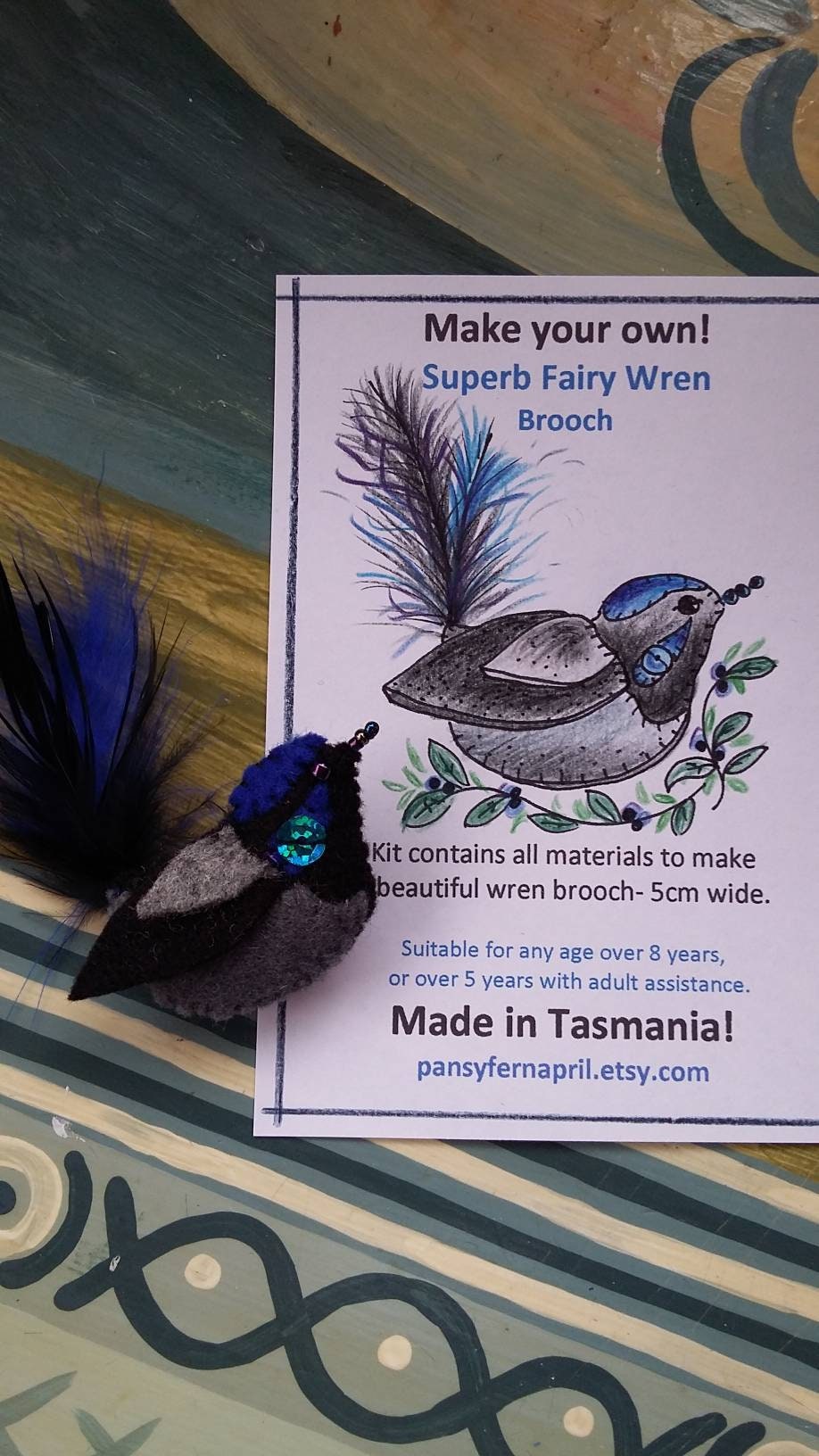 Crafternoon Set of 3 Felt Tasmanian Bird Craft Kits. wren - Etsy Australia