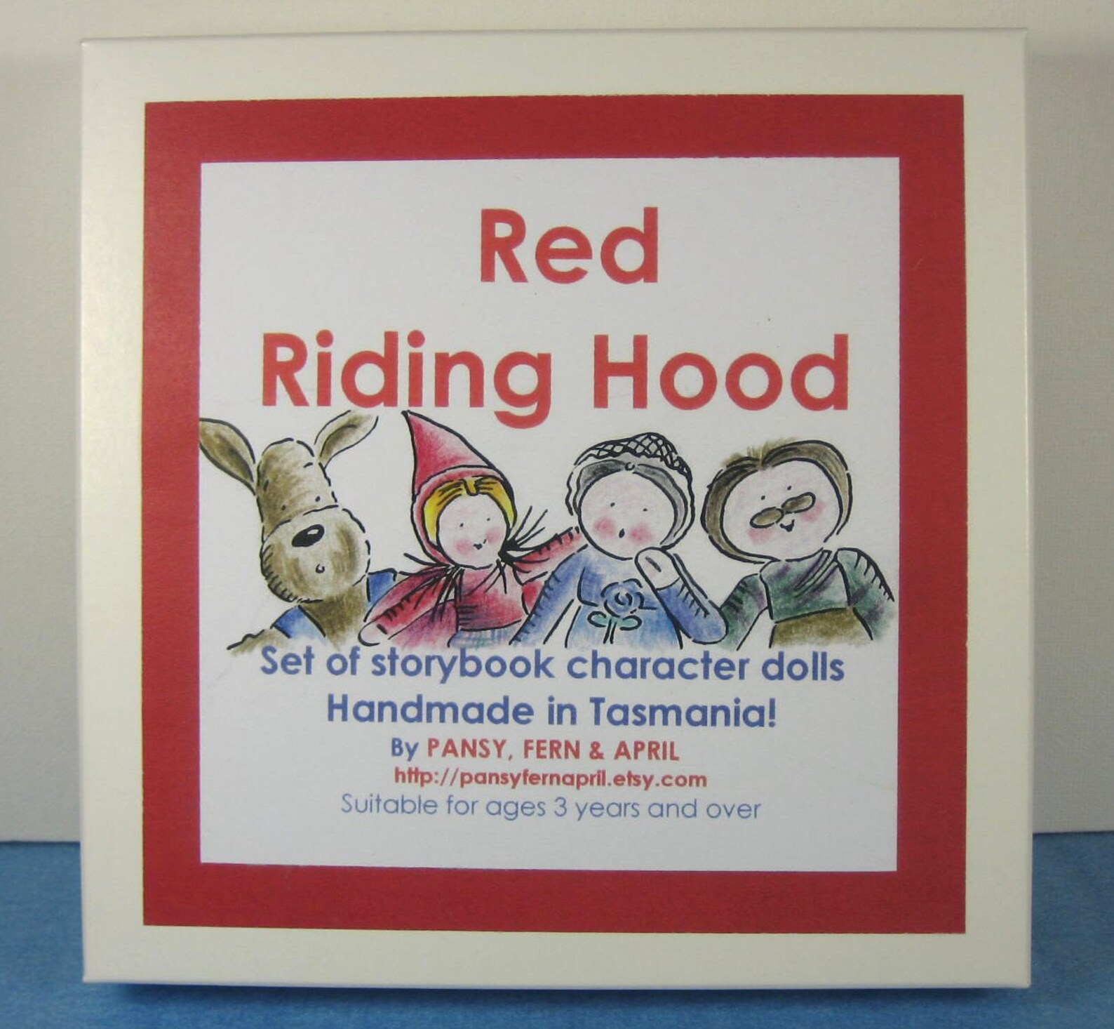 Red Riding Hood Storybook Doll Set - Etsy