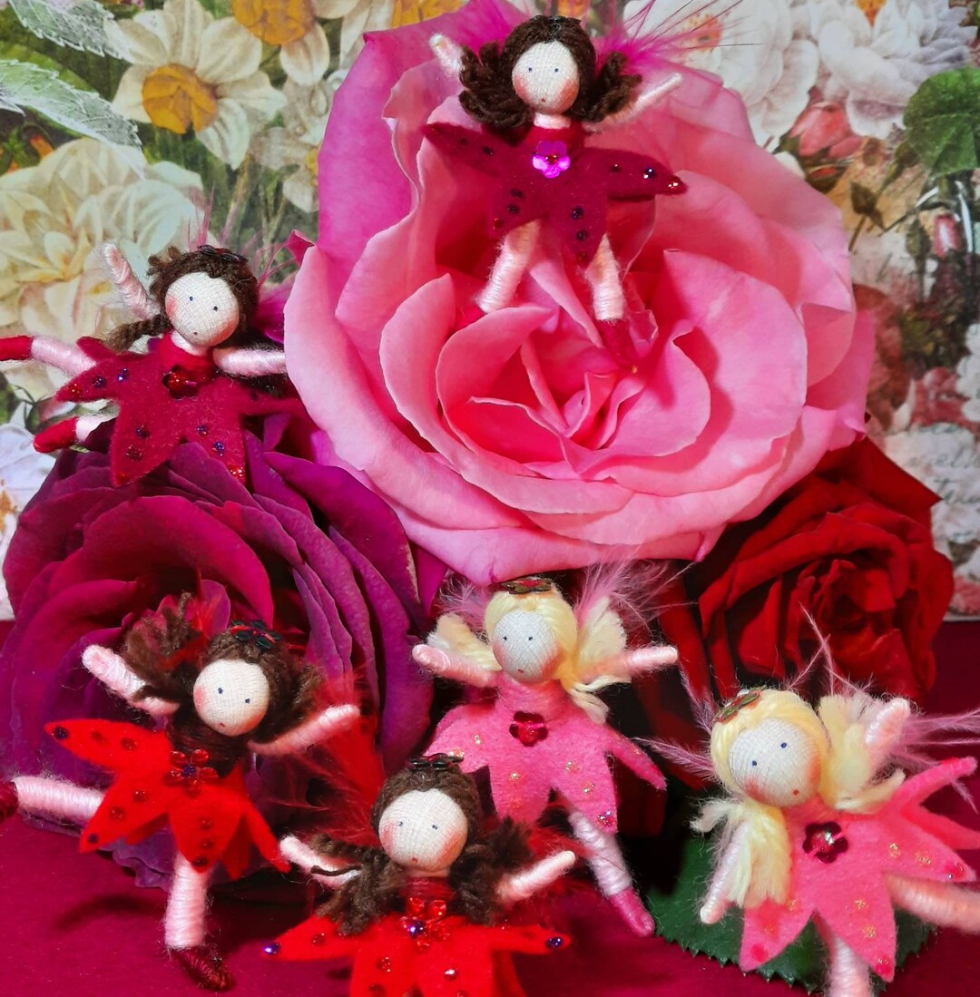 Rose Flower Fairies- Set of Three - Etsy