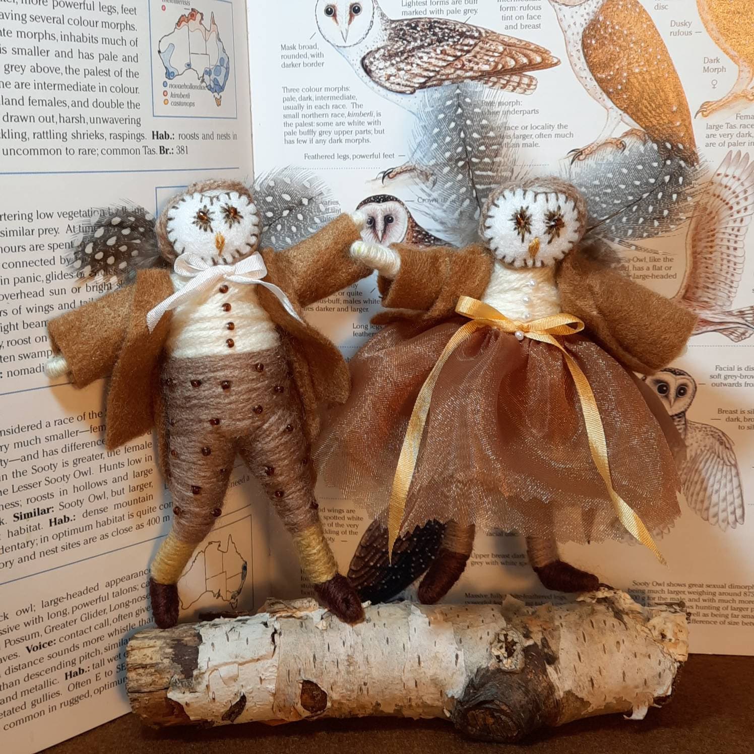 Pair of Owl Dolls - Etsy UK