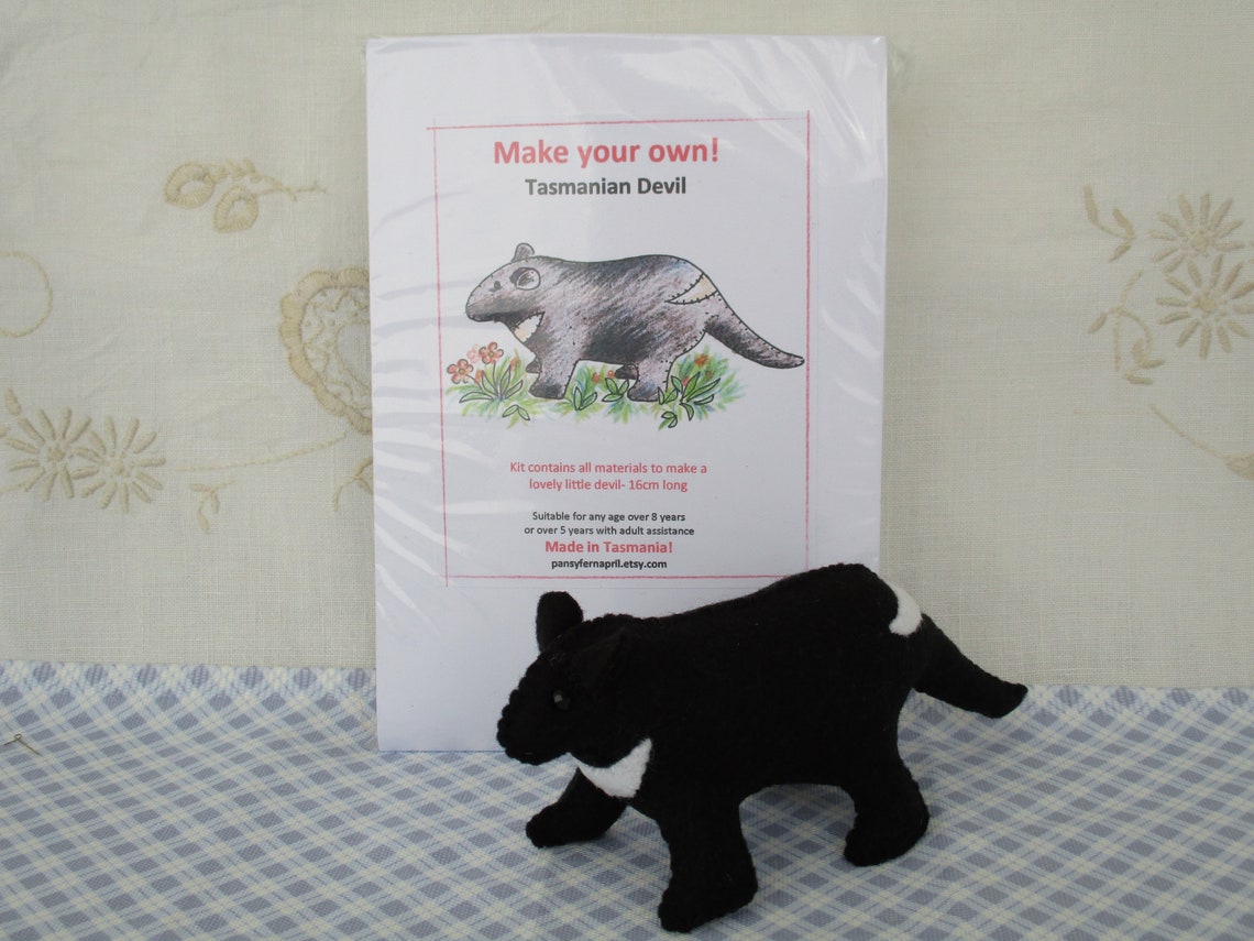Tasmanian Devil Craft Kit - Etsy