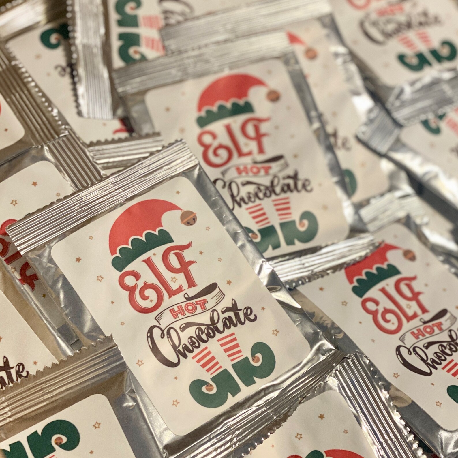 Elf Hot Cocoa - Hot Chocolate - Individually Wrapped - Christmas Elf ...