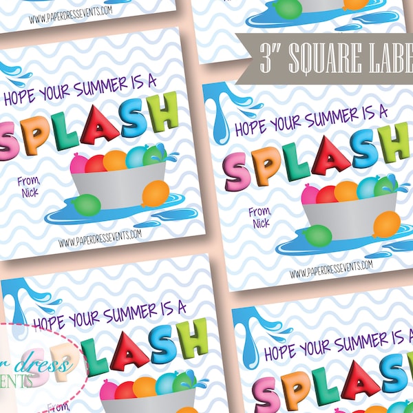 Water Splash Stickers - Etsy