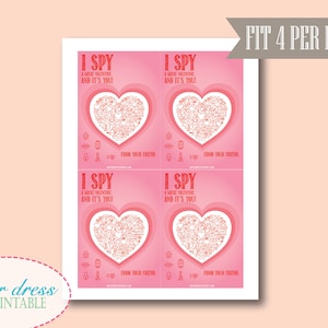 INSTANT Download - I Spy A Great Valentine - Classroom Valentine's ...