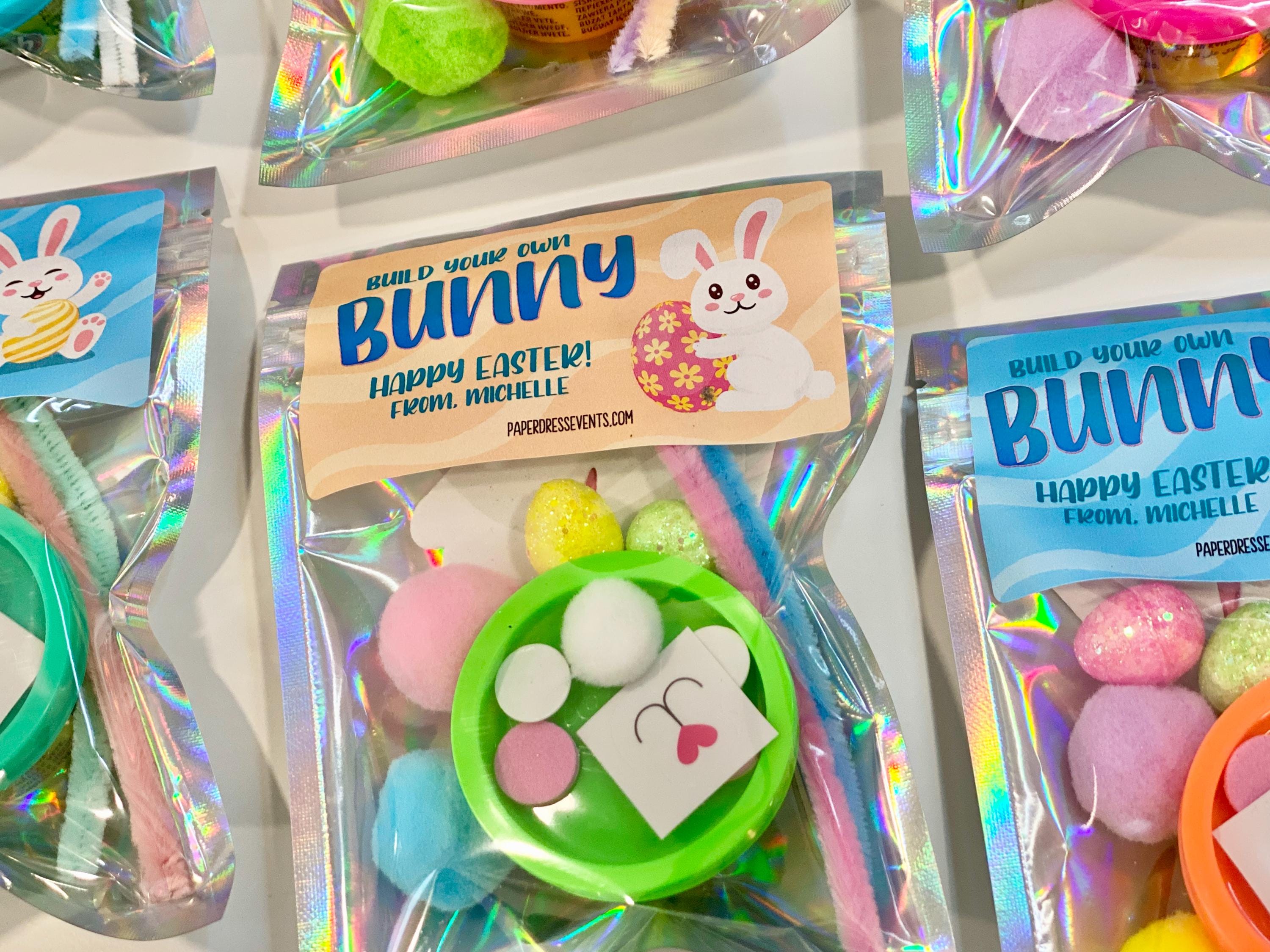 Build Your Own Bunny Favors – Set of 16 Easter Craft Kits for Kids ...