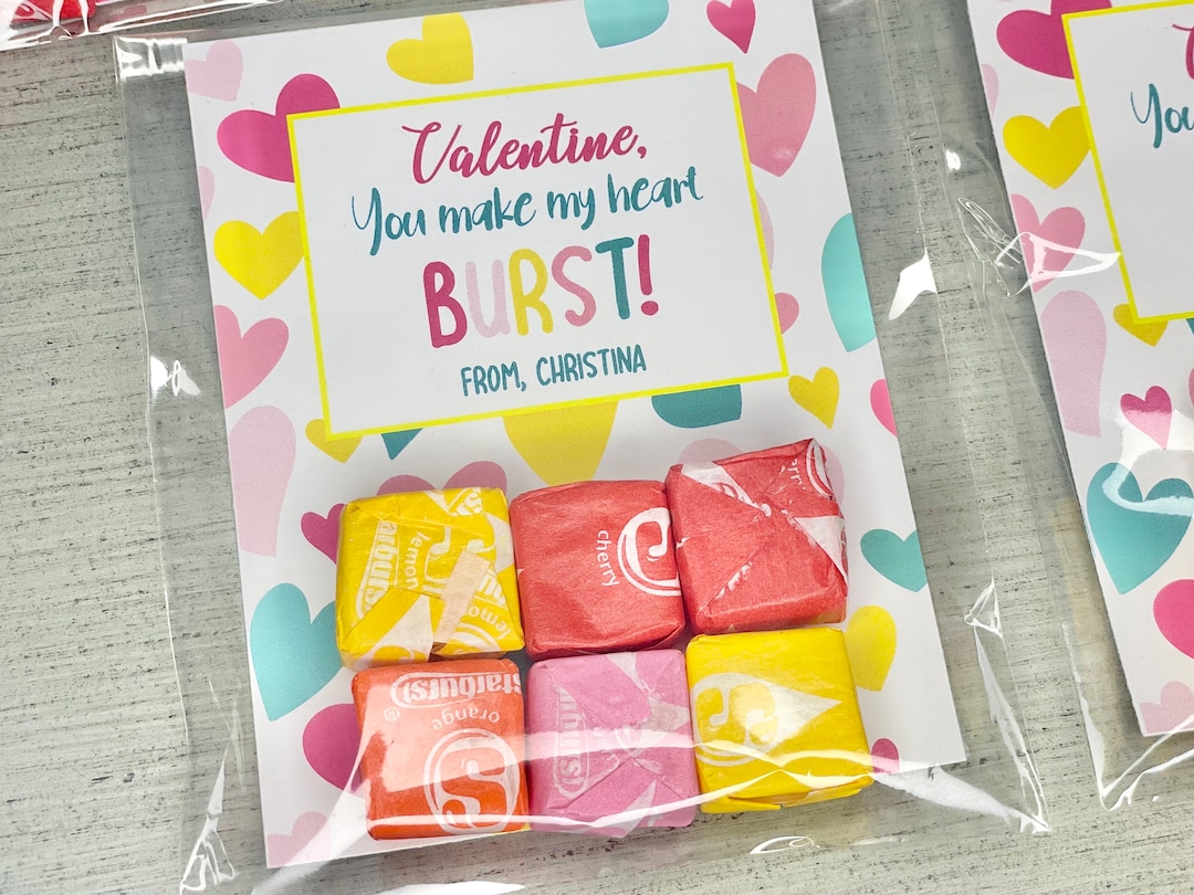Set of 24 - You Make My Heart Burst! Star Burst - Kids Valentine ...