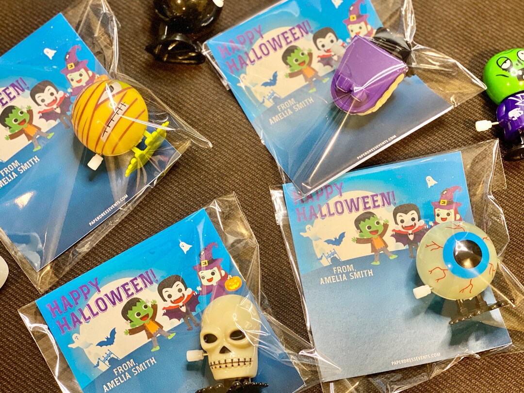 Set of 12 - Wind up Halloween Toy - Monster Zombie Pumpkin Skeleton ...