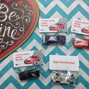 INSTANT Download Wheely Like You Valentine Race Car Driver Treat Bag ...