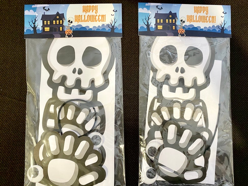 Set of 12 Paper Chain Skeleton Craft Personalized - Etsy