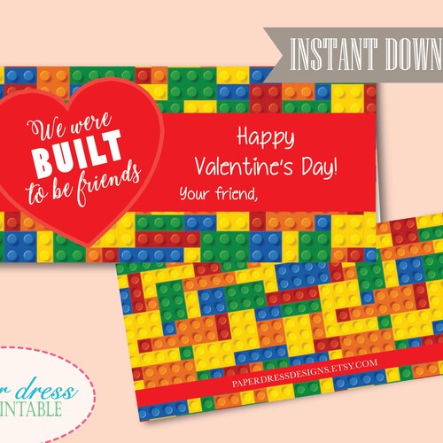 INSTANT Download We Were Built to Be Friends Valentine | Etsy