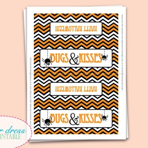 INSTANT Download - Bugs and Kisses Halloween Treat Bag Topper - Etsy