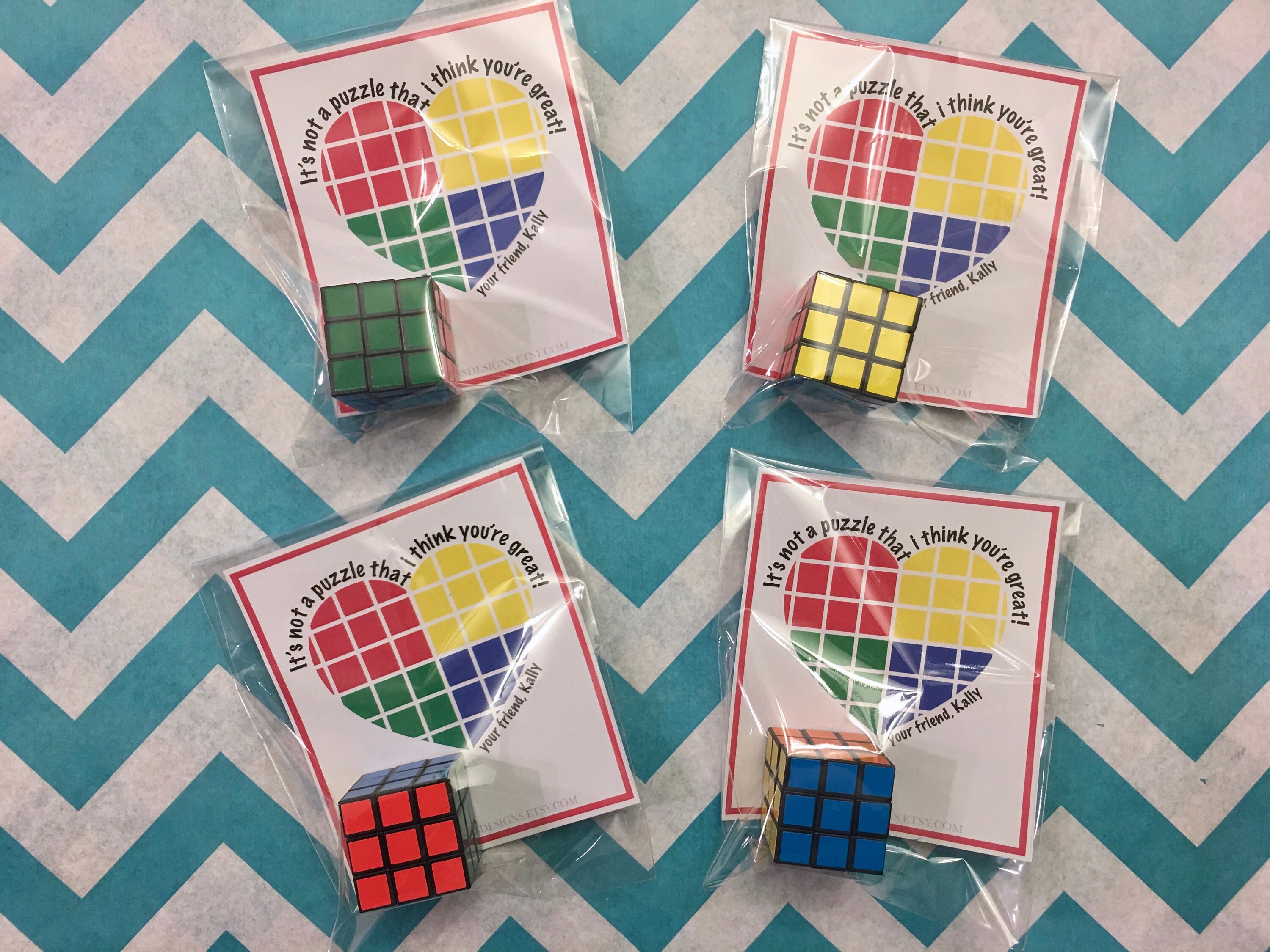 It's Not a Puzzle I Think You're Great Valentine Rubix Cube Rubik’s ...
