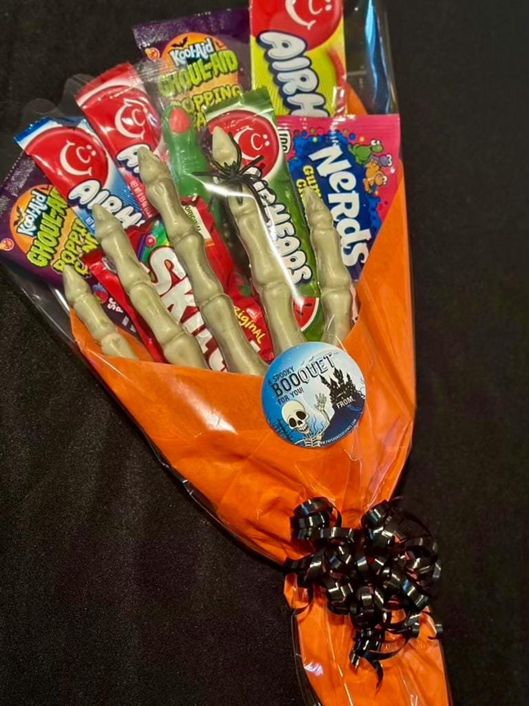 Candy Bouquet Halloween Skeleton Candy Bouquet Boo-quet - Etsy