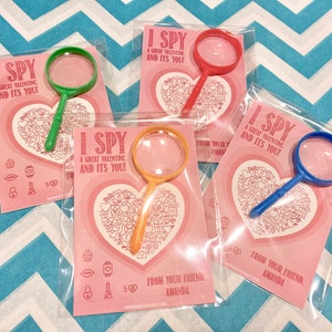 INSTANT Download - I Spy A Great Valentine - Classroom Valentine's ...