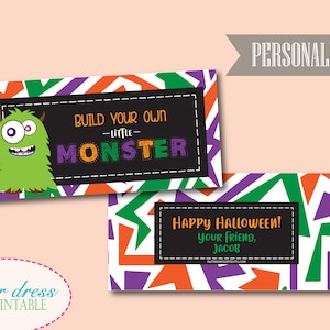Build a Little Monster Kit - Halloween Classroom Treat Favor Modeling ...
